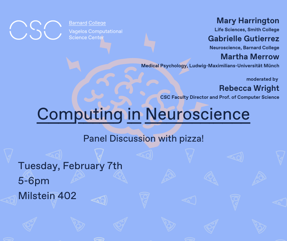 CSC Panel: Computing in Neuroscience | Barnard Computational Science Center